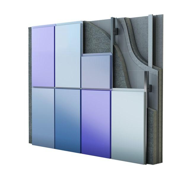 Restaurant Aluminium Curtain Wall Cladding Wind Turbine Facade