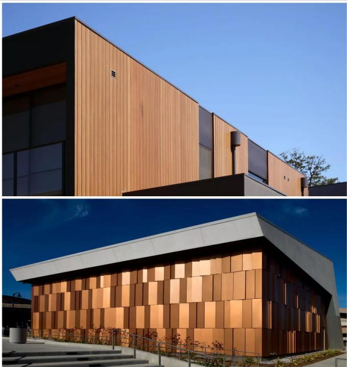 Customized House Aluminium Curtain Wall Facade Aluminium Sheet Panel