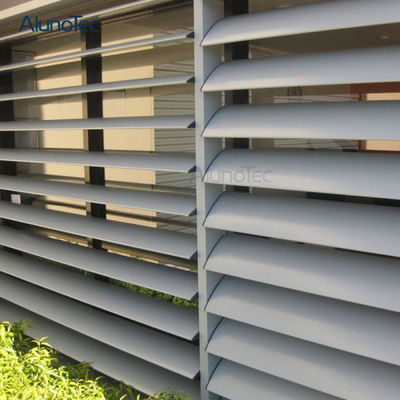 OEM / ODM Aluminium Vertical Louvers Window Shutters Panels Frame